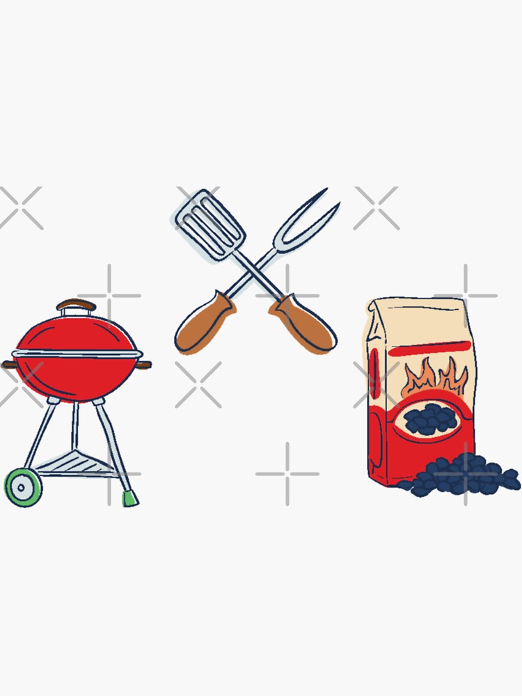 "Cookout" Sticker by Rebeccamckelvey | Redbubble