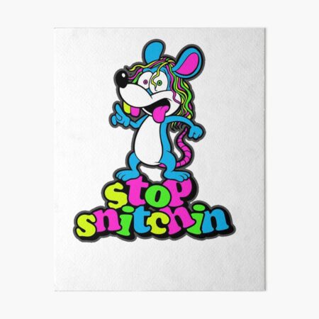 "Stop Snitching Rat" Art Board Print by bmlee | Redbubble