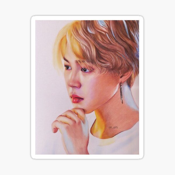 "Jimin" Sticker by ari-arts | Redbubble