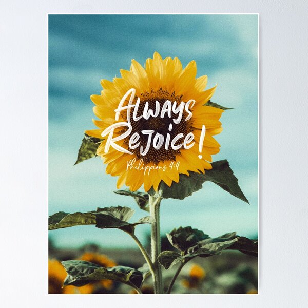 "Always Rejoice!" Poster for Sale by Paper Bee Gift Shop | Redbubble