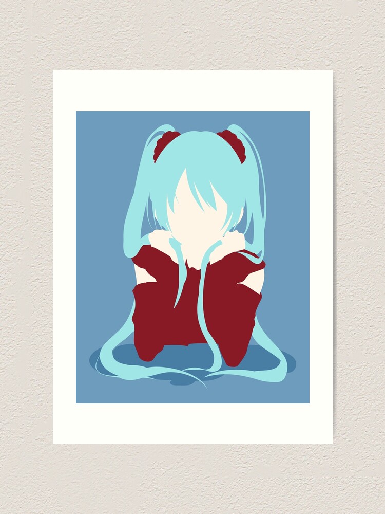 "Hatsune Miku Minimalist" Art Print for Sale by ncoll36 | Redbubble