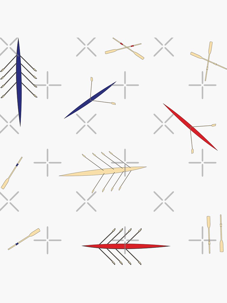 "Rowing Stickers" Sticker for Sale by CreativeBridge | Redbubble