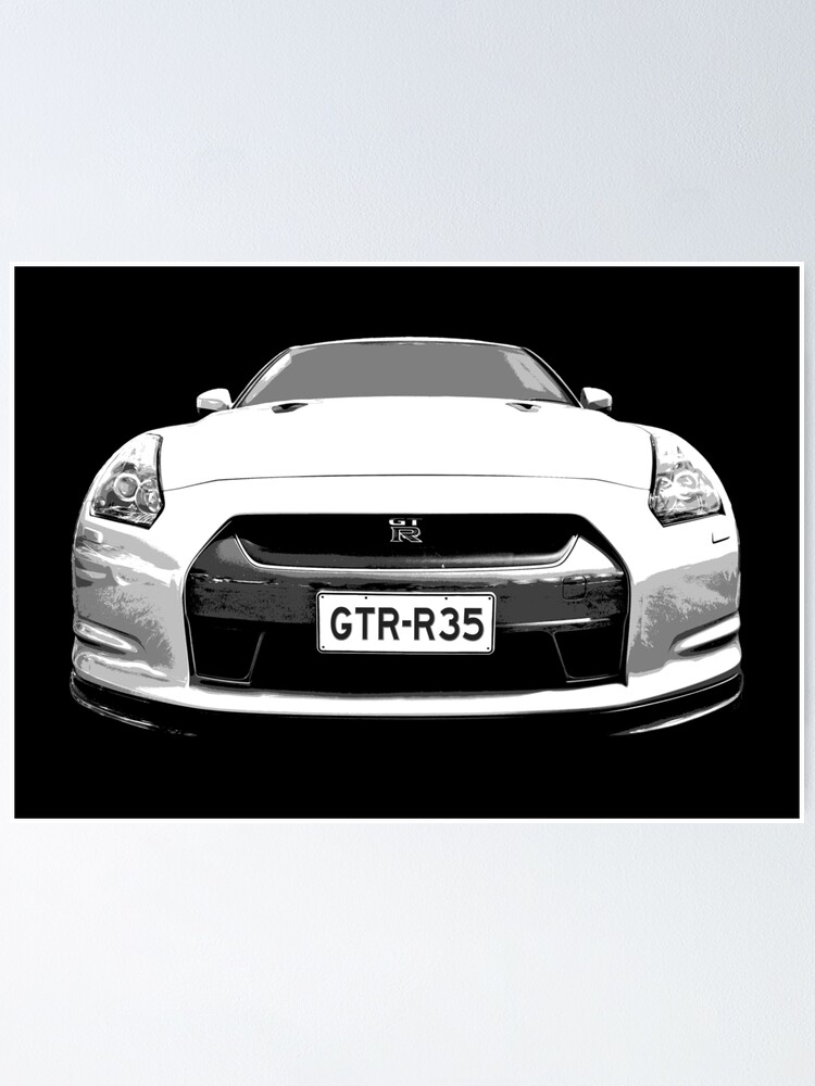 "Nissan Skyline GTR R35" Poster by radestilo | Redbubble