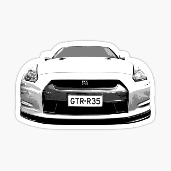"Nissan Skyline GTR R35" Sticker for Sale by radestilo | Redbubble