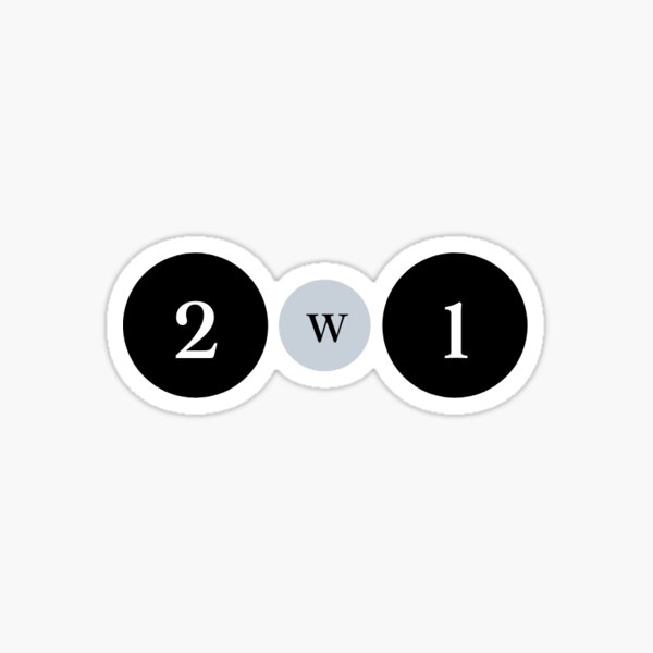 "Enneagram 2w1" Sticker for Sale by lily-yuan | Redbubble