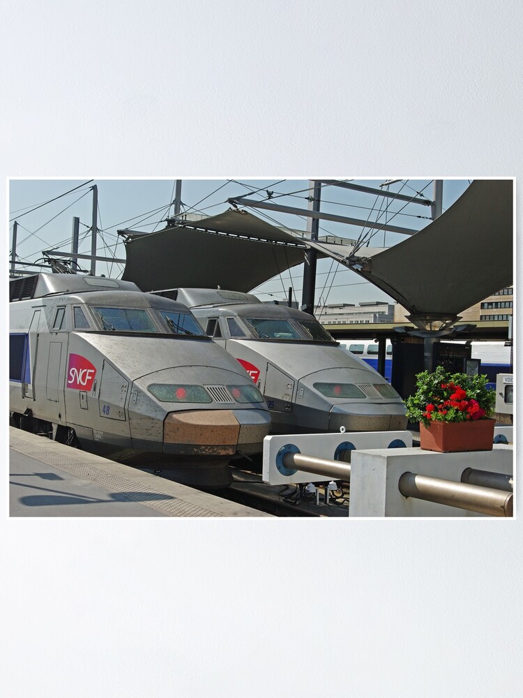 "TGVs in Paris" Poster for Sale by TeaCee | Redbubble