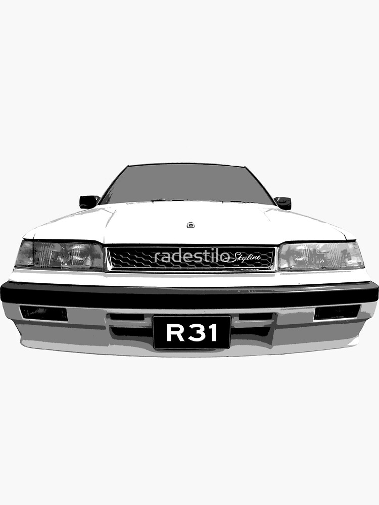 "Nissan Skyline R31" Sticker for Sale by radestilo | Redbubble