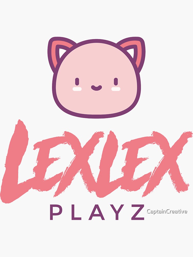 "LexLex Playz Logo " Sticker for Sale by CaptainCreative | Redbubble