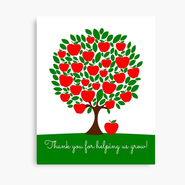 "Teacher apple tree, teacher appreciation gift, teacher tree, End of ...