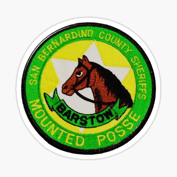"Barstow Sheriff's Mounted Posse" Sticker for Sale by lawrencebaird ...