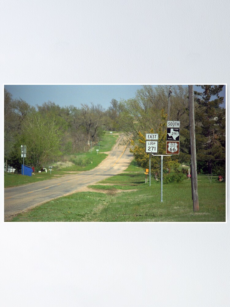 "Route 66 - Alanreed, Texas" Poster for Sale by Ffooter | Redbubble