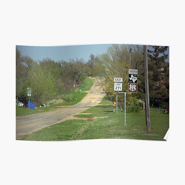 "Route 66 - Alanreed, Texas" Poster for Sale by Ffooter | Redbubble