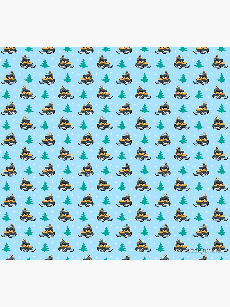 "Snowmobile Pattern (yellow)" Socks for Sale by designminds | Redbubble