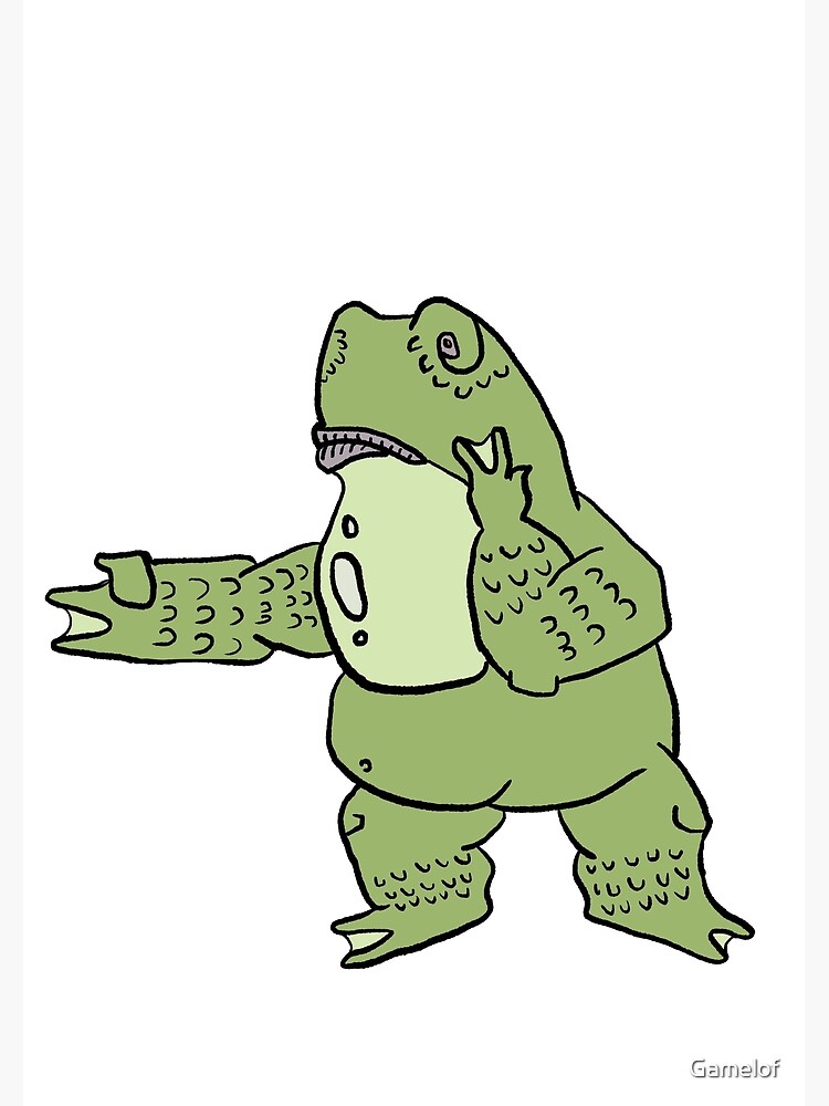 "Tribal Toad Monk" Poster for Sale by Gamelof | Redbubble