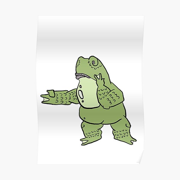 "Tribal Toad Monk" Poster for Sale by Gamelof | Redbubble