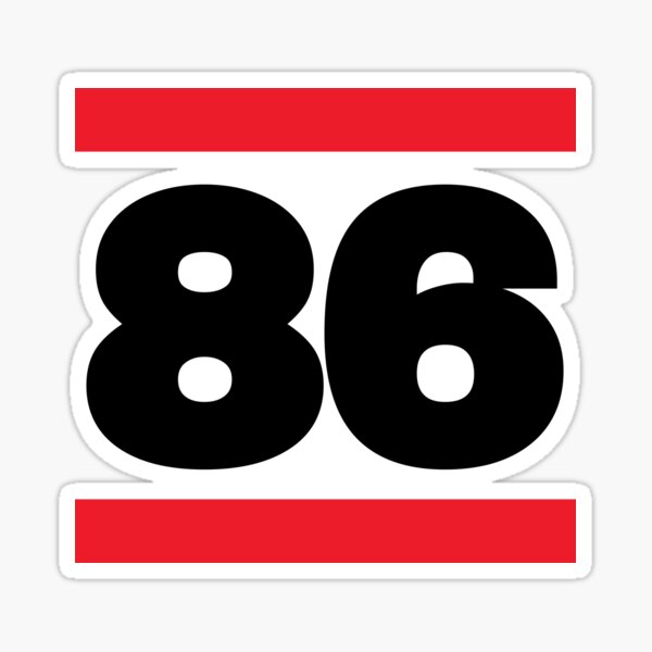 Eighty Six Stickers | Redbubble