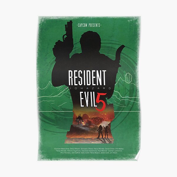 "Resident Evil 5 Minimalist Artwork" Poster for Sale by madebyminney ...