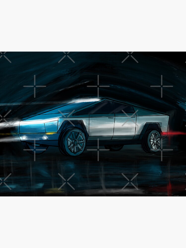 "Cybertruck " Sticker for Sale by ryanbiddle | Redbubble