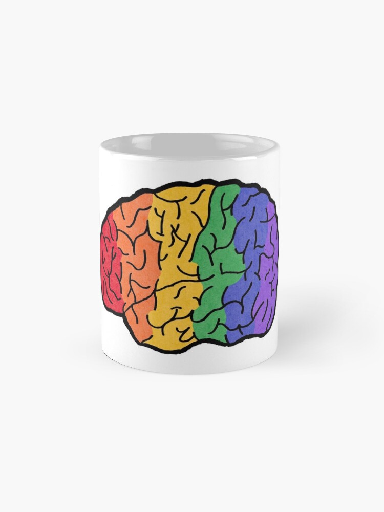 "LGBTQ+ Pride Brain" Coffee Mug for Sale by Rach-24601 | Redbubble