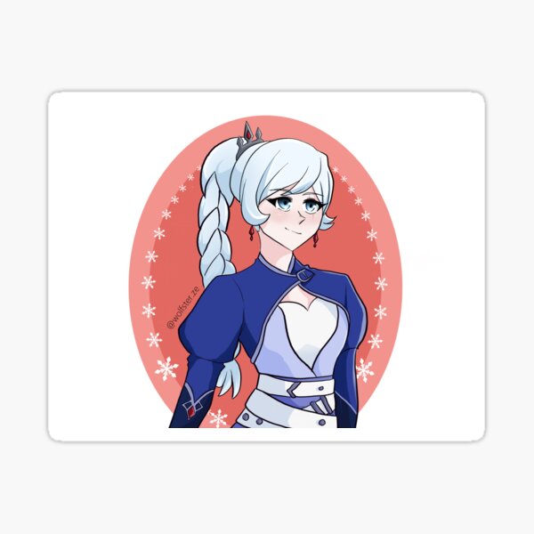 "Weiss Schnee" Sticker for Sale by wolfster-ze | Redbubble