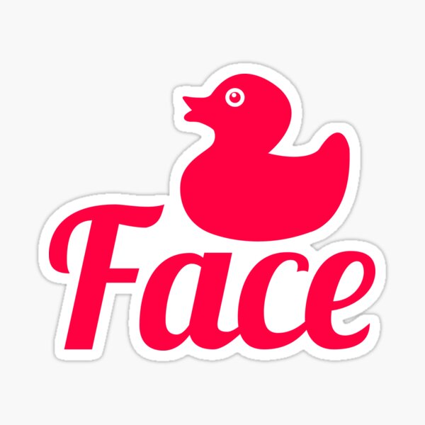 "duckface" Sticker by phys | Redbubble