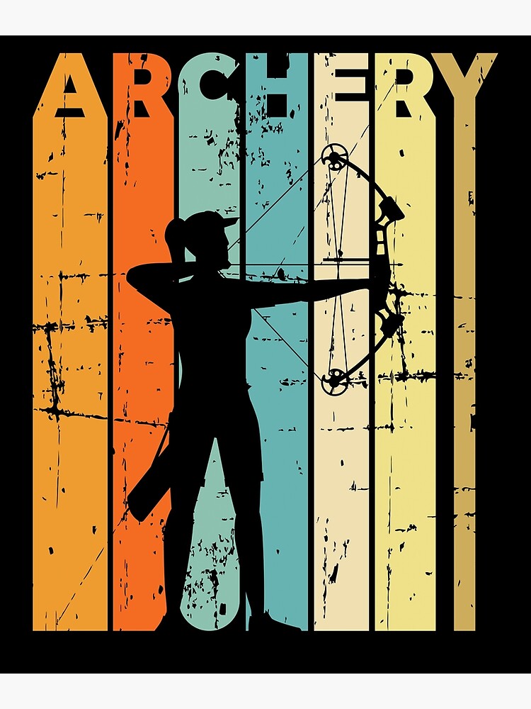 "Retro Archery Vintage Archer Bowhunting" Poster for Sale by jeffded ...