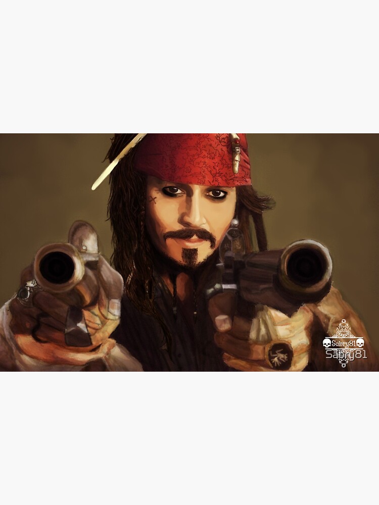 "Cap Jack Sparrow" Sticker by Sabry81 | Redbubble