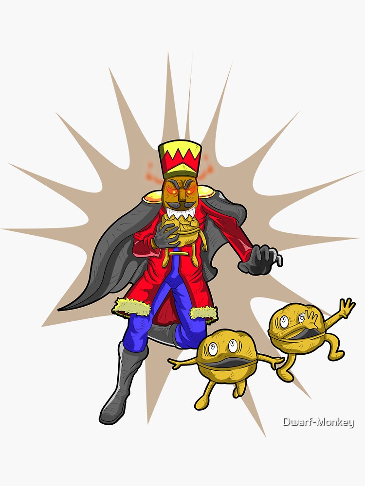 "EVIL NUTCRACKER" Sticker for Sale by Dwarf-Monkey | Redbubble