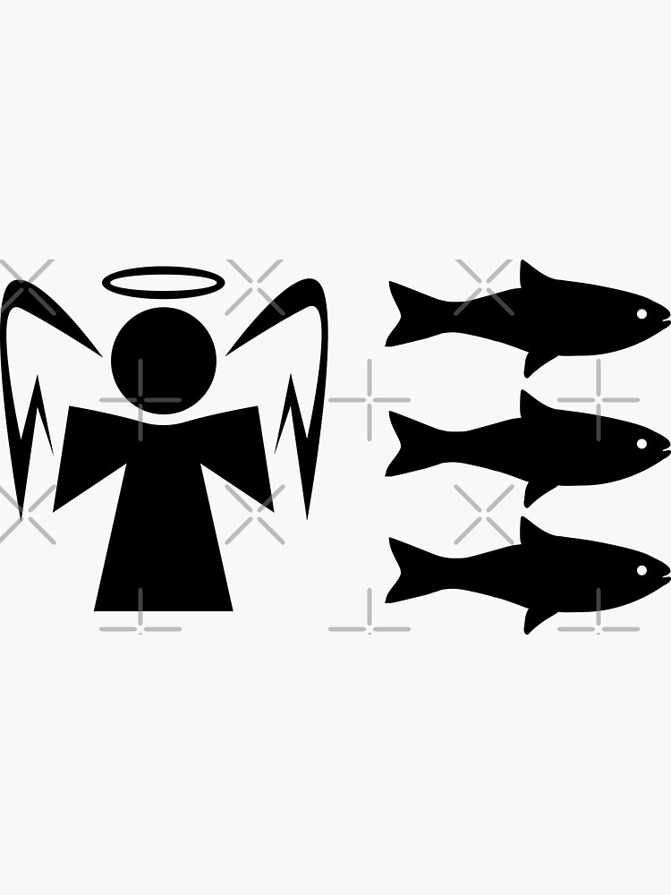 "Angelfish Emoji Fish Keeper Design" Sticker for Sale by JRRTs | Redbubble