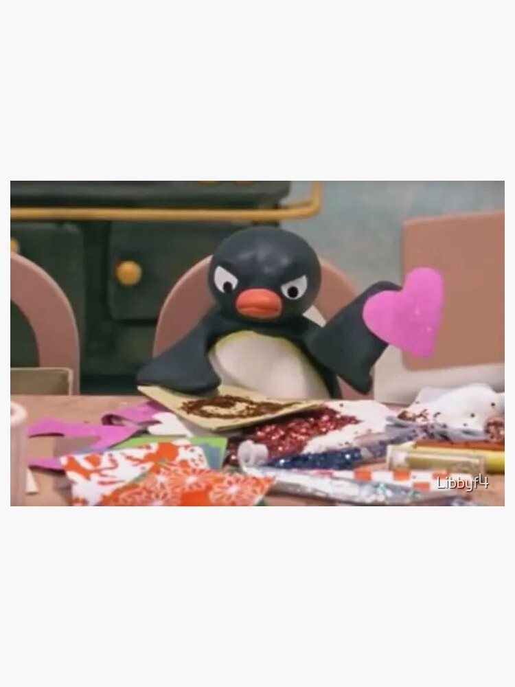 "Angry Pingu" Sticker for Sale by Libbyf4 | Redbubble