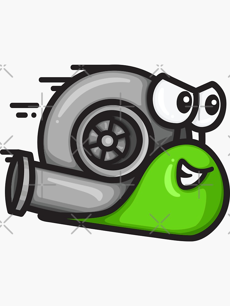 "Turbo Snail - Green" Sticker for Sale by TswizzleEG | Redbubble