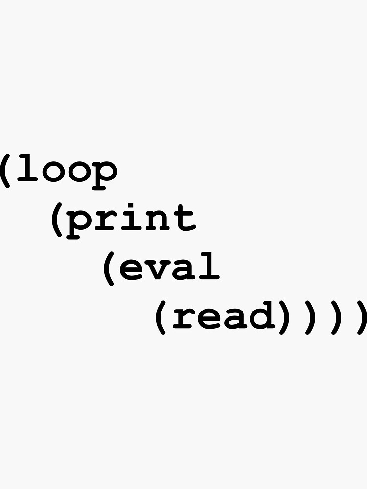 "REPL" Sticker by emdeesee | Redbubble