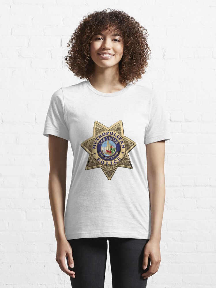 Las Vegas Metropolitan Police Department Lvmpd Badge Over White