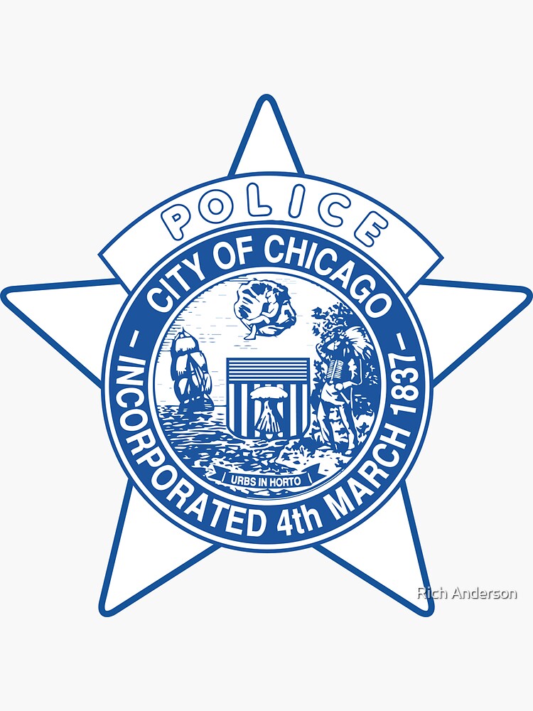 "Chicago Police Dept" Sticker for Sale by richdelux | Redbubble