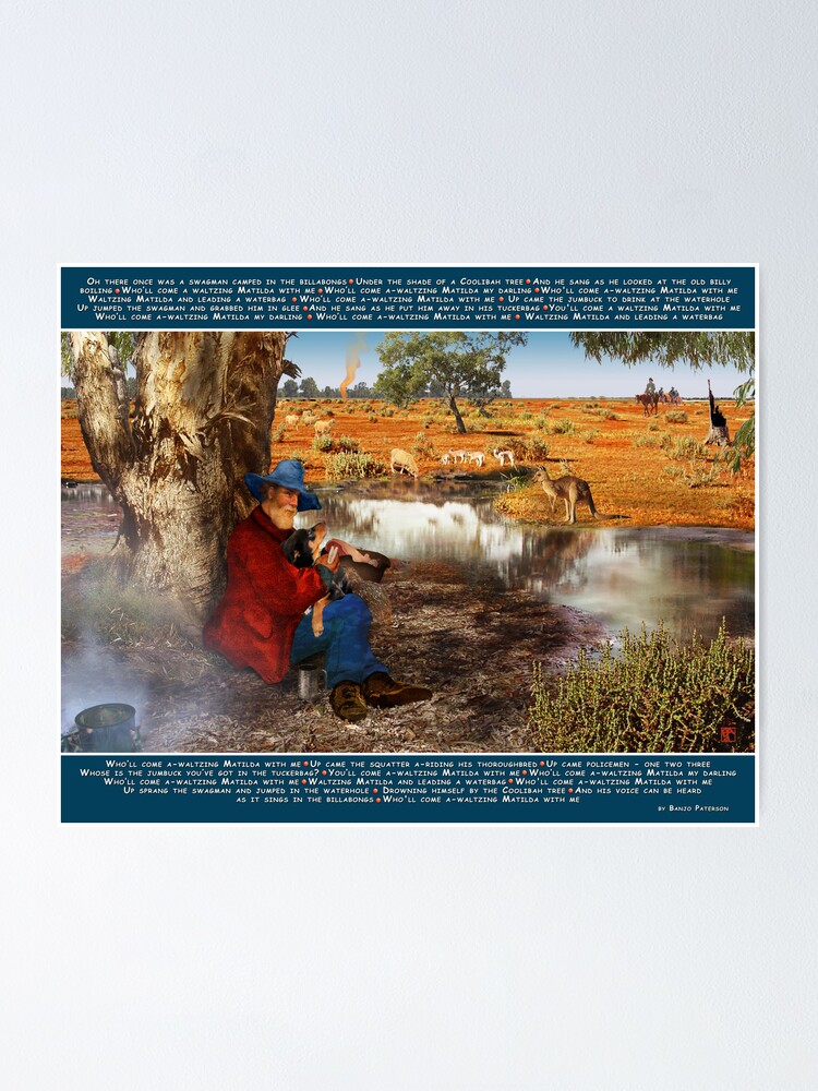 "Waltzing Matilda with Banjo Paterson's Original Words" Poster by ...