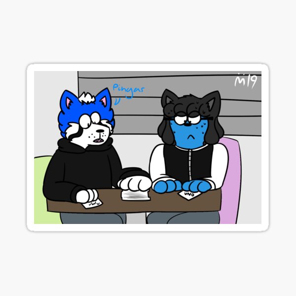 "uno: pingas edition" Sticker for Sale by castorrae | Redbubble
