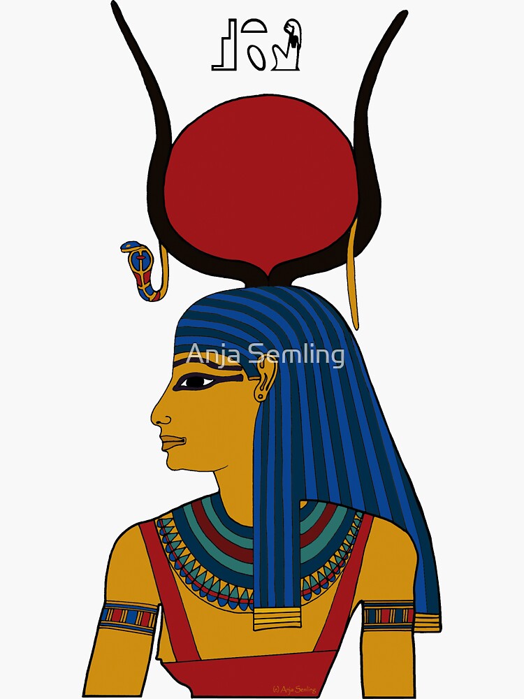 "ASET I goddess of Egypt" Sticker by hayta | Redbubble
