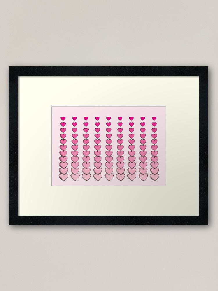 "Fading Hearts" Framed Art Print for Sale by Asberry1010 | Redbubble