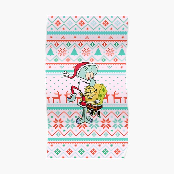 Santa Squidward Posters | Redbubble