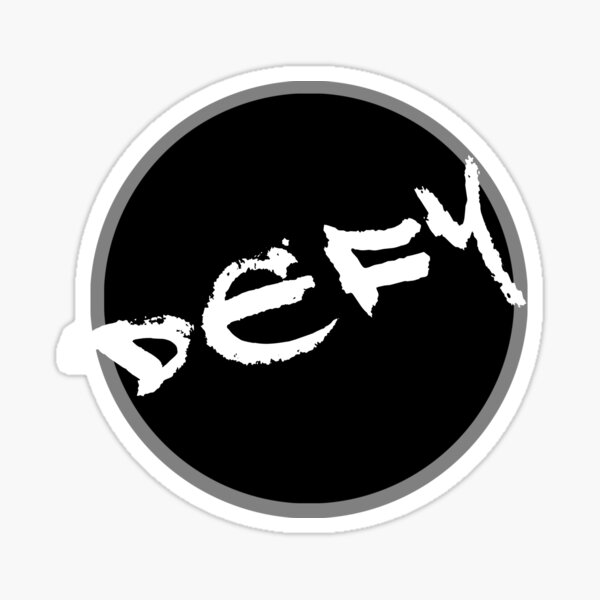 "Defy" Sticker for Sale by amitd27 | Redbubble