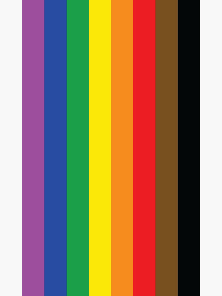 "LGBT POC Pride Flag Vertical" Sticker for Sale by lgbtshoppe | Redbubble