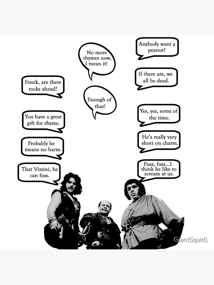 "Princess Bride Rhyme" Poster for Sale by GiantSquid1 | Redbubble