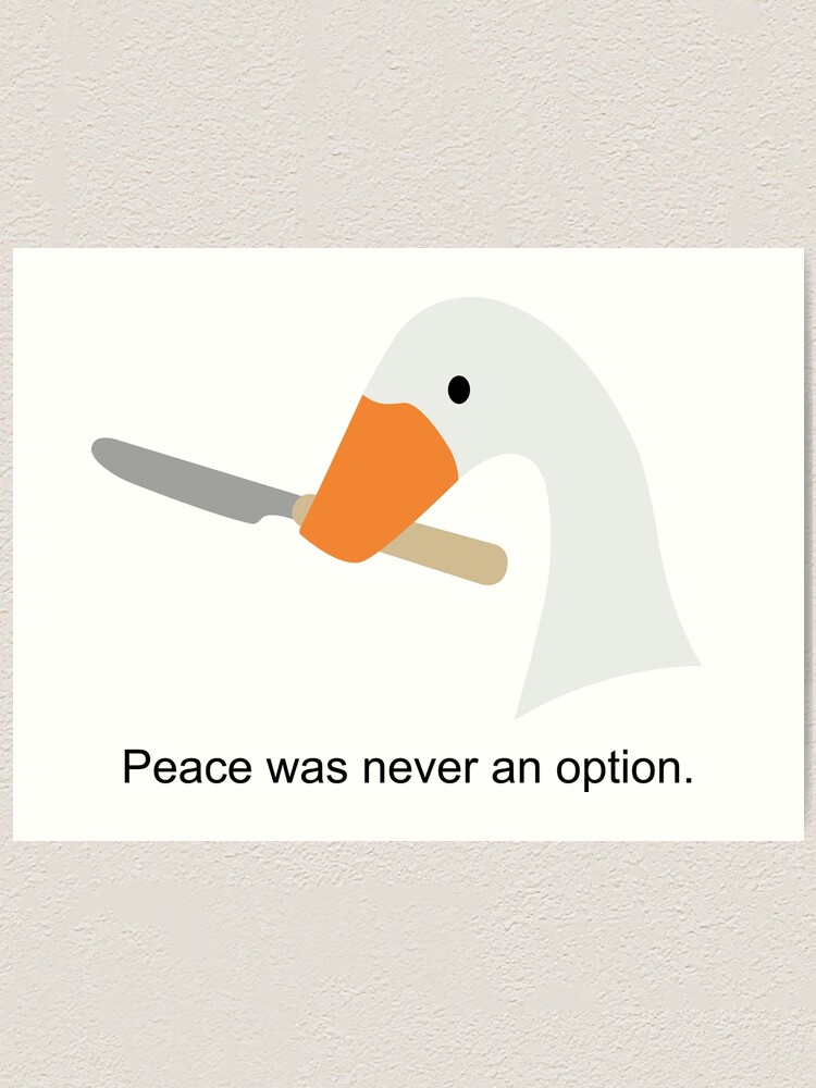 "Untitled Goose Game Knife" Art Print by jazz3602 | Redbubble