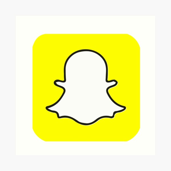 "Snapchat App Logo" Art Print for Sale by josephchill | Redbubble