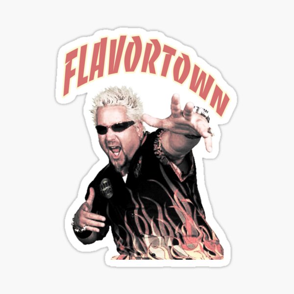 "Flavor town" Sticker for Sale by Ichalafia | Redbubble