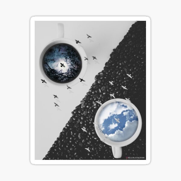 "Opposites" Sticker for Sale by kelvinstagram | Redbubble