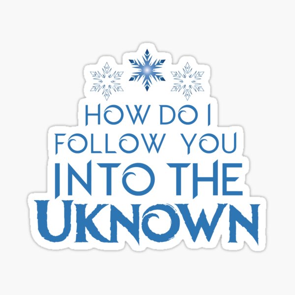 "Into the Unknown" Sticker for Sale by thinksinc | Redbubble