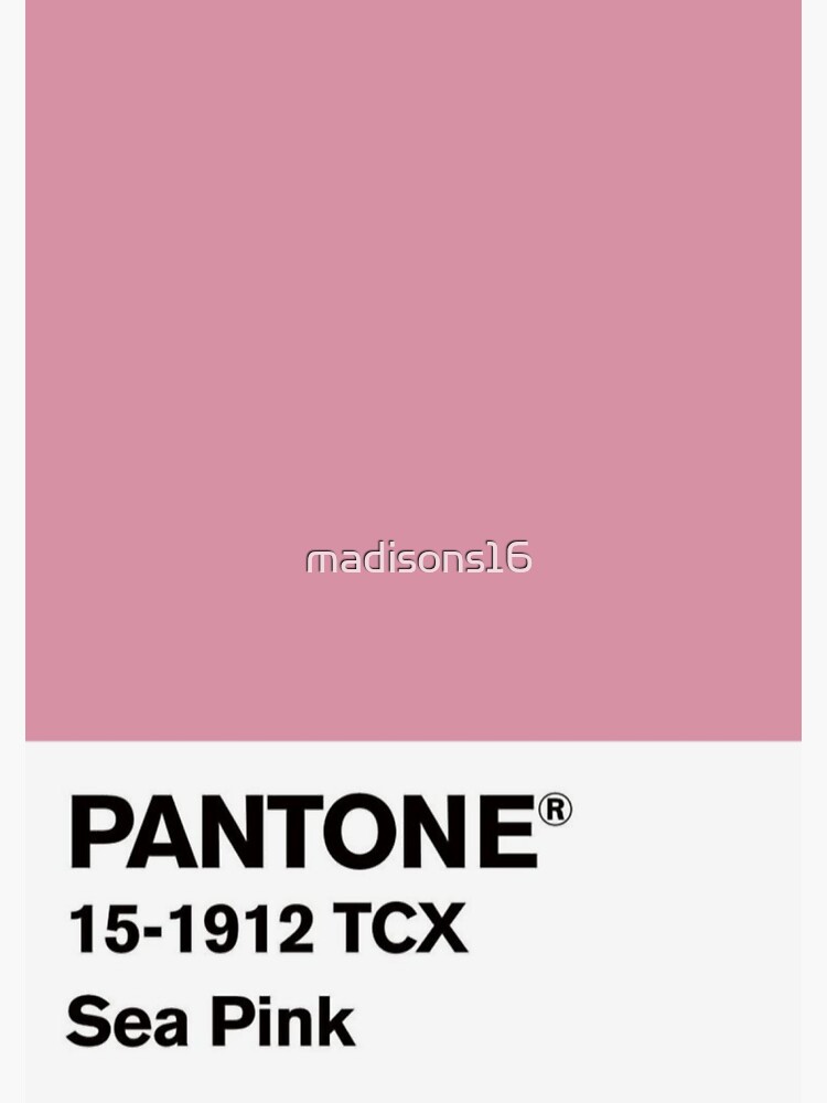 "PANTONE Sea Pink Color" Sticker for Sale by madisons16 | Redbubble