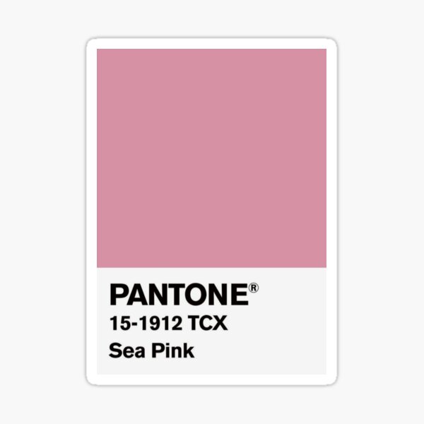 "PANTONE Sea Pink Color" Sticker for Sale by madisons16 | Redbubble
