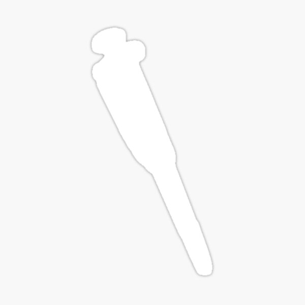 "Pipette (White Line Art)" Sticker for Sale by VirologyGeek | Redbubble